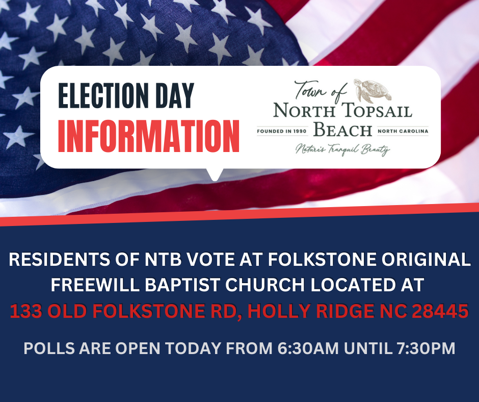 ELECTION DAY INFO | North Topsail Beach North Carolina