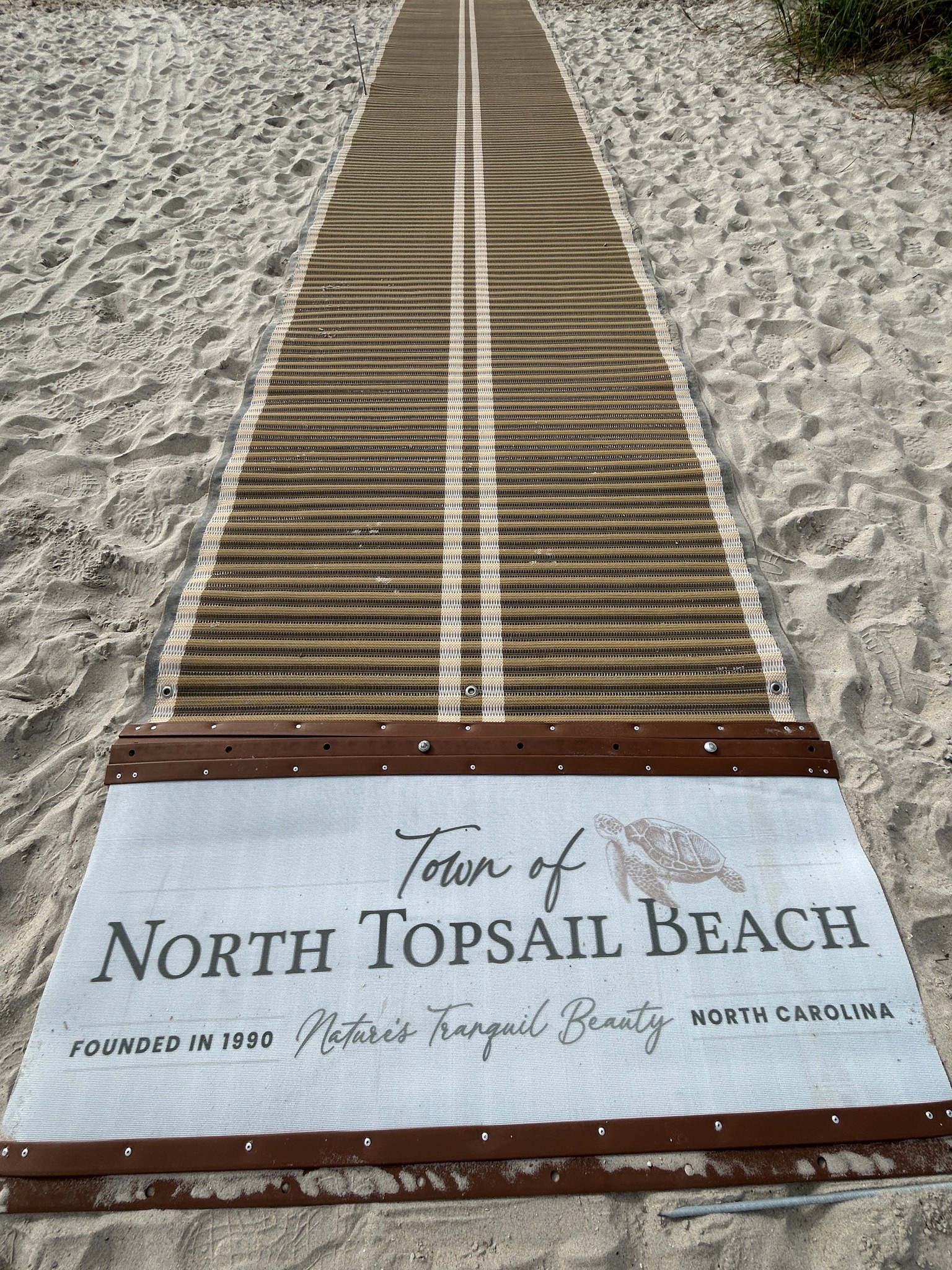 New Beach Access Matting Installed! | North Topsail Beach North Carolina