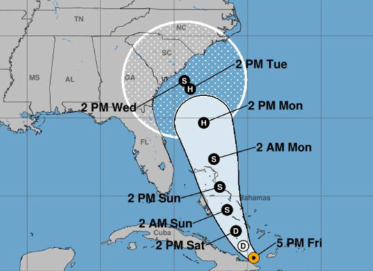 PTC9 and Hurricane Humberto | North Topsail Beach North Carolina