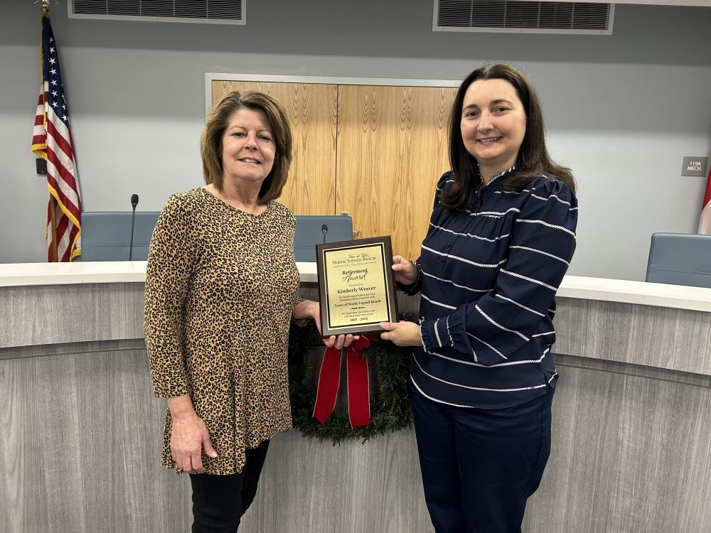 Congratulations to Kim Weaver on her retirement! | North Topsail Beach ...
