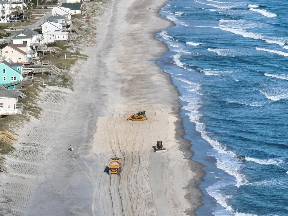 FEMA Phase 5 Truck-Hauled Sand Project | North Topsail Beach North Carolina